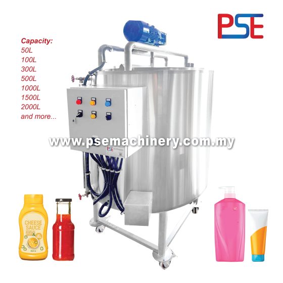 500L Double Jacketed Cooking Mixing Tank - PSE Machinery